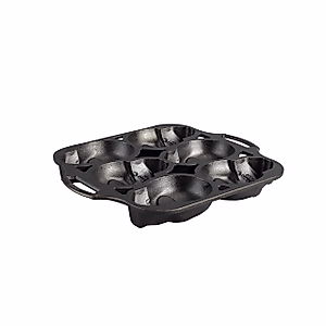 Lodge Seasoned Cast Iron Skull Mini Cake Pan
