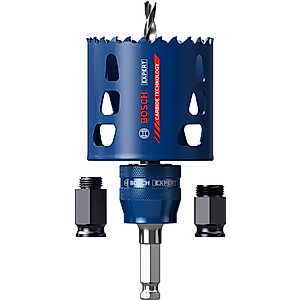 Bosch Professional 1x Expert Tough Material Hole Saw Starter Kits (Ø 51 mm, Accessories Rotary Impact Drill)