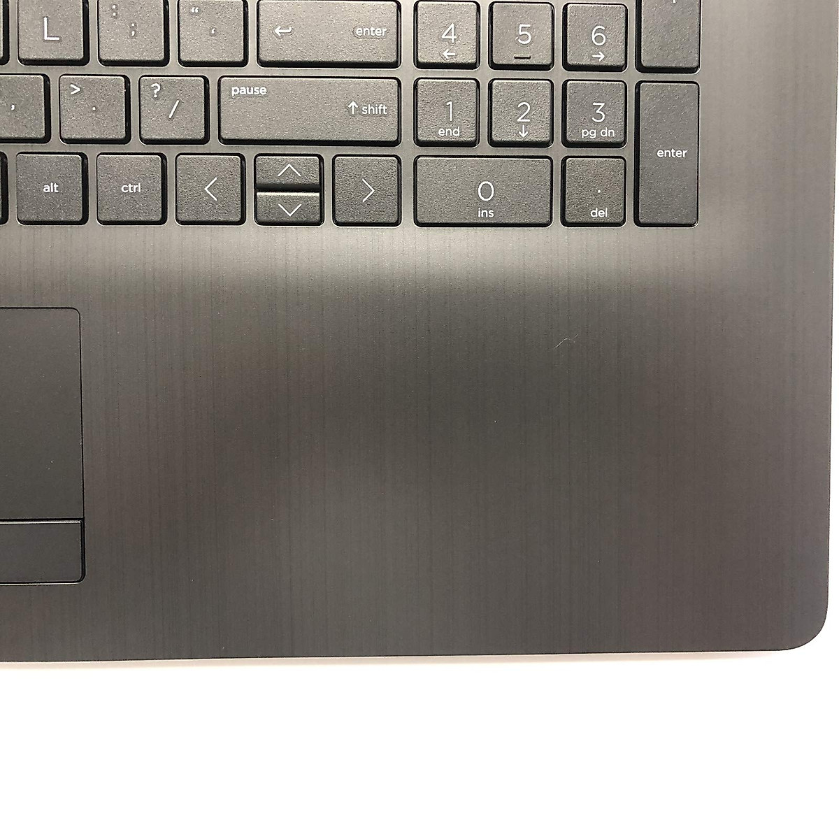 Replacement for HP Pavilion17BY 17-by 17CA 17-CA 17Q-CS Laptop Upper Case Palmrest Touchpad with Keyboard Assembly Part L22750-001 6070B1308103 Grey