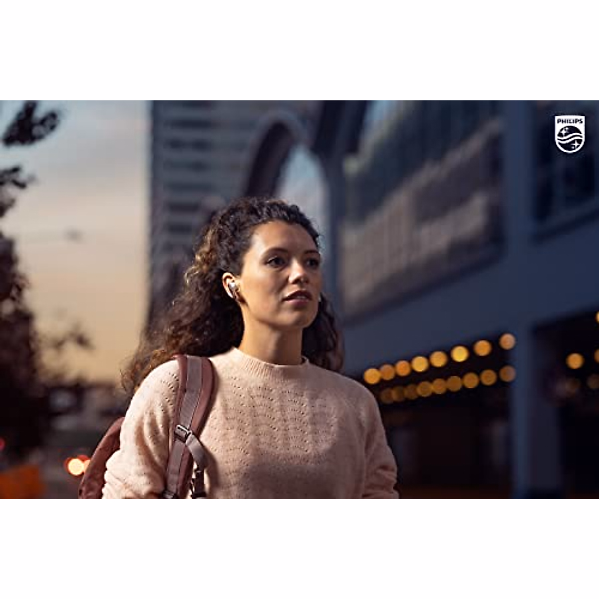 Philips T5506 True Wireless Headphones with Noise Canceling Pro (ANC PRO) and Up to 32hrs Playtime with Wireless Charging Case, Black