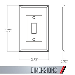 TayMac 2570W Masque 1-Gang Device Cover-Up Wallplate, 1-Pack, White