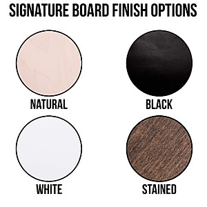 Wedding Guest Book Alternative Custom Laser Cut Name & Date - Hang This in your House After the Wedding USA Wedding Guestbook Ideal for Weddings and Bridal Showers! Guest Book for Wedding Reception