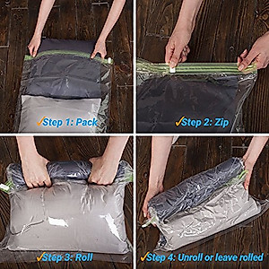 The Chestnut 12 Travel Storage Bags for Clothes - Compression Bags for Travel - no Vacuum Sacks-Save Space in Your Luggage Accessories