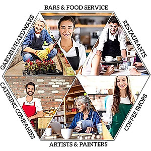 Waldeal Funny Cooking Kitchen Apron for Men Chef Women Dog Groomer With 2 Pockets