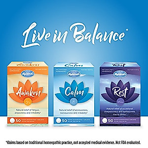 Hyland's Naturals Calm Tablets, Stress Relief Supplement, Natural Relief Of Anxiousness, Nervousness, And Irritability, 50 Count