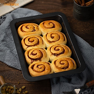 CHEFMADE Rectangular Cake Pan, Nonstick 10.8 Inch Oblong Cake Pan, 7" x 10.8", Set of 2