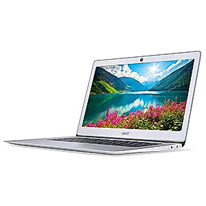 Acer Chromebook 14 CB3-431-12K1 14" Chromebook - 1366 x 768 - Atom x5 E8000-4 GB RAM - 32 GB Flash Memory - Sparkly Silver - Chrome OS - Intel HD Graphics - ComfyView - English (US) Keyboard -