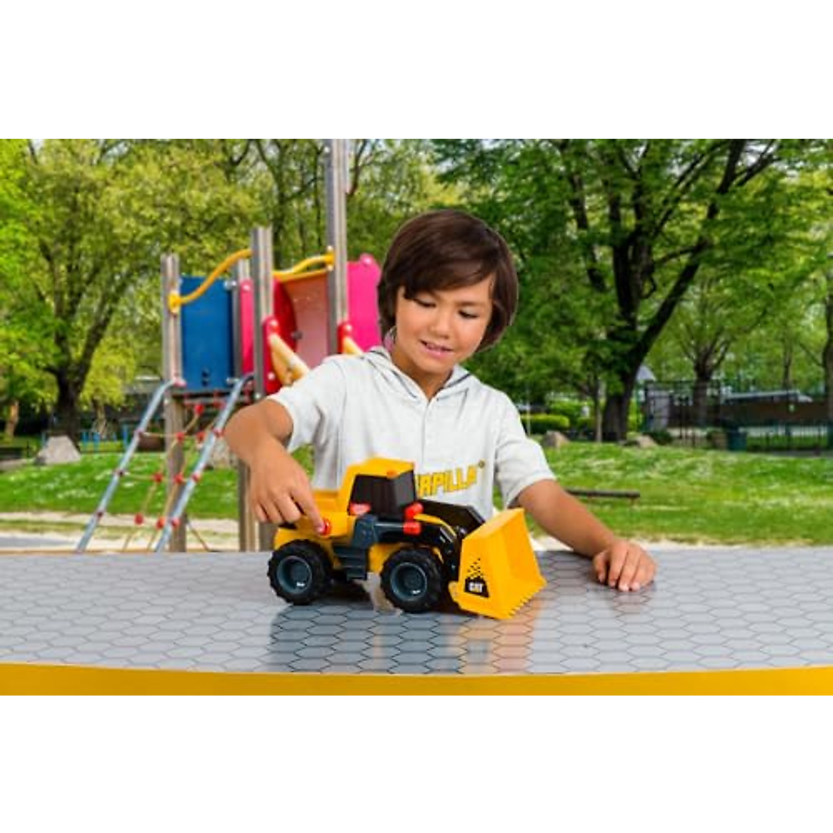 CAT Construction Toys, CAT Construction 11.5" Power Haulers 2.0 Wheel Loader, Lights and Sounds, Ages 3 and up