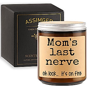 Gifts for Mom from Daughter Son, Funny Birthday Gifts for Mom, Mother's Day Gifts from Daughter Son, Thanksgiving Christmas Valentines Day Gifts for Women Mom Mother Stepmom - Lavender Scented Candles