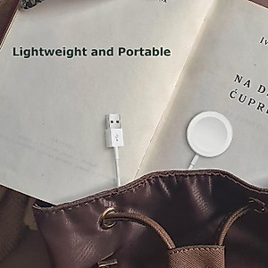 Short Watch Charger for Apple Watch Charger, USB A Short iWatch Charging Cable Short Cord Compatible with Apple Watch Series 9 8 7 6 SE 5 4 3 2 1，Ultra (1FT/0.3M)