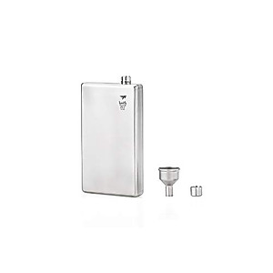 Keith Titanium Ti9307 Pocket Flask with Funnel - 6.8 fl oz ●●●●●●● Keith's 18th Anniversary: Exclusive Price!