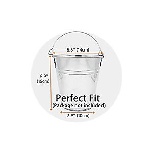 Unifit 15-Pack Disposable Aluminum Foil Liners for Grill Grease Bucket Replacement Kits Compatible for Traeger,Pit Boss,Camp Chef,Louisiana and Other Pellet Grills Smokers Grill Bucket Accessories