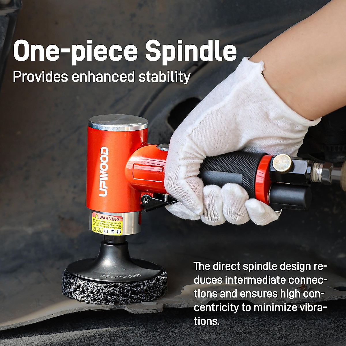 3inch Air Sander Angle Grinder with Roll Lock Wheel Set, Pneumatic Polishing Tool with 41pcs 3-inch sanding discs