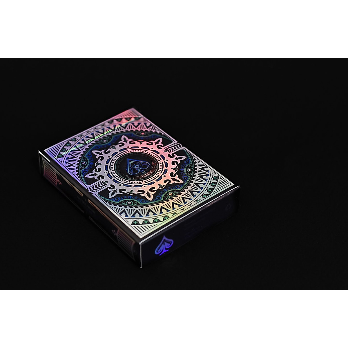 Alloy Cobalt Playing Cards Poker Deck Custom Design Foiled Backs & Faces New