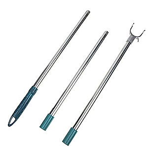 Homoyoyo Stitching Clothes Rail Retractable Multi Tool Clothing Clothes Multi Functional Clothes Pole Clothes Hanger Garment Rack Clothes Line Prop Pole Clothes Reaching Rod Adjustable Rod