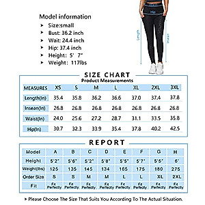 THE GYM PEOPLE Thick High Waist Yoga Pants with Pockets, Tummy Control Workout Running Yoga Leggings for Women (Large, Black  )