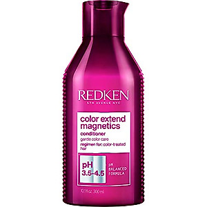Redken Color Extend Magnetics Conditioner | For Color Treated Hair | Protects Color & Adds Shine | With Amino Acid | Sulfate-Free | 10.1 Fl Oz (Pack of 1)