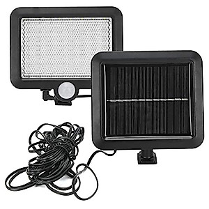Asixxsix Garden Lamp, Solar ABS Energy Saving Outdoor LED Light, for Garages Home Garden Walls Paths Courtyards