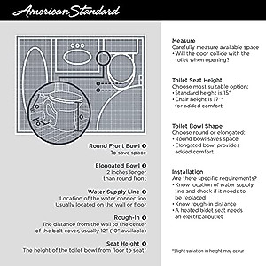 American Standard 2988101.020 Cadet 3 FloWise 2-Piece 1.28 GPF Single Flush Right Height Round Front Toilet with Concealed Trapway, White