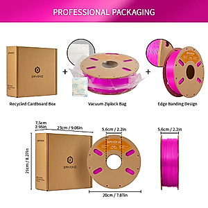 ERYONE High Speed Filament PLA+ 1.75mm +/- 0.03mm, 3D Printing PLA Pro Filament Fit Most FDM Printer, 1kg (2.2LBS) / Spool, Magenta