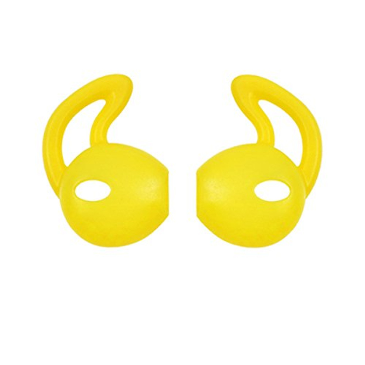 ALXCD Ear Gel for iPhone Earpods, Ear Buds Tips Bumper, 4 Pair White Anti-Slip Soft Silicone Replacement Earbud Tips for Earphone of iPhone7 SE 6s iPhone 6s Plus 5s [Sport] (Red/Blue/Yellow/Orange)