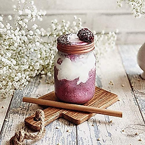 Jungle Straws 12 Pack Reusable Bamboo Straws 8" • Hessian Bag & Straw Pouch • Cleaning Brush • 100% Organic & Handmade in Vietnam • Eco Friendly Natural Drinking Straw • Zero Waste Wooden Straws