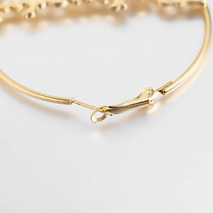 Fashion Retro Word Hoop Earrings Hip-Hop Golden Big Hollow Round Circle Letter Earrings Exaggerated Personality Geometric Punk Party Jewelry for Women-E