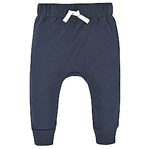 Gerber Baby Boys' Toddler 3-Pack Jogger Pants, Navy/Gray, 12 Months