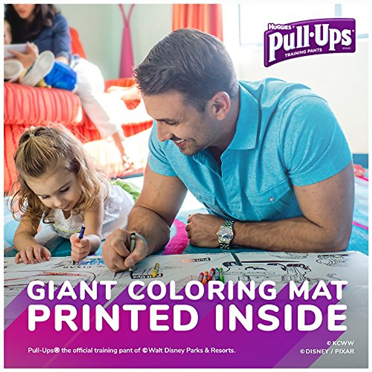 Pull-Ups Learning Designs for Girls Potty Training Pants, 2T-3T (18-34 lbs.), 25 Ct. (Packaging May Vary)