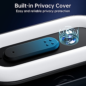 GUSGU G920 FHD 1080P Webcam with Microphone and Speakers, Streaming Camera with Ring Light, USB Plug&Play Computer Camera, Privacy Cover, Web Camera for Desktop/PC/Laptop/Mac