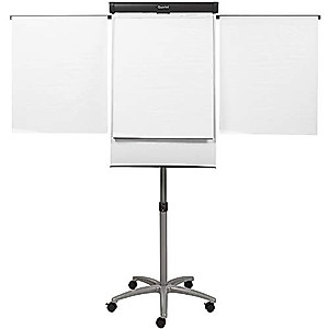 Quartet Easel, Magnetic Whiteboard/Flipchart, 3' x 2', Compass Mobile Presentation, Graphite Frame (ECM32EU)