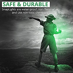 Cyalume Glow Sticks Military Grade Lightstick - Premium Green 6” SnapLight Emergency Chemical Light Stick with 12 Hour Duration (Bulk Pack of 20 Chem Lights)