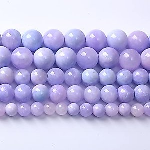 10mm 36pcs Natural Galaxy Purple Persian Jades Stone Beads for Jewelry Making Round Loose Beads DIY Bracelet 15" Energy Healing Power Stone Beads(10mm, Galaxy Starry Purple Jade)