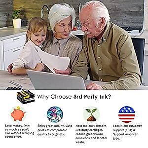 Limeink Compatible Ink Cartridges Replacement for HP 711 Ink Cartridge Ink for HP T120 for HP Designjet T120 Ink T520 Ink 711xl 711 Magenta Black Cyan Yellow (5 Pack)