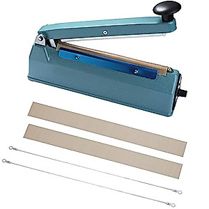 Honoson 10 Pieces Impulse Sealer Spare Repair Parts Kit Heat Seal Strips Replacement Elements Heating Element Service Compatible with F-300, FS-300, PFS-300