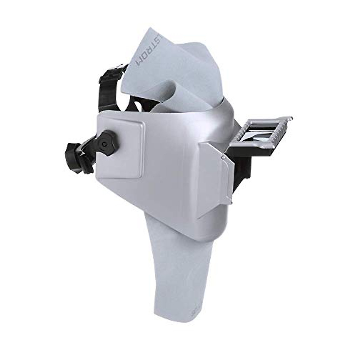 Sellstrom Lightweight, Super Tuff Nylon Shell and Rachet Headgear, Welding Helmet with 4-1/4" x 2" Sel-Snap Lift Front, Tough Thermoplastic Resin, Certified Frustration Free, Silver Coated, S29411