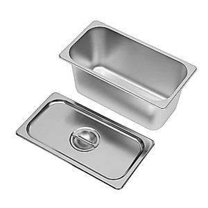 OCASAMI 6 Pan Electric Food Warmer, 850W Stainless Steel Countertop Food Warmer Commercial Buffet Hot Plate Warmer Electric Countertop Steamer Equipment for Restaurants and Catering