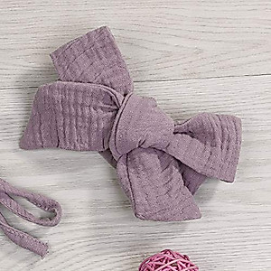 KCSLLCA Baby Girls Sleeveless Romper Set Solid Color Sling Backless Jumpsuit Outfits with Headband (Purple, 0-3 Months)
