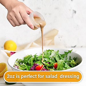 12-pack 2oz reusable small plastic containers with screw lids salad dressing container to go sauce condiment jello shot cups jars lunch box accessories baby food containers -mini-leakproof airtight