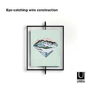 Umbra Phantom Picture Frame, Black, 8" x 10"