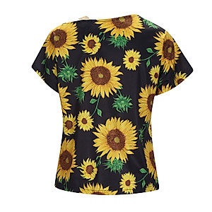 White Tunic Plus Kimono Tops for Women Clothing line for Women Womans Flannel Women Long Sleeve Waffle Knit Pullover Tops v Neck Button Shirts Blouses 3/4 Sleeve Blouses