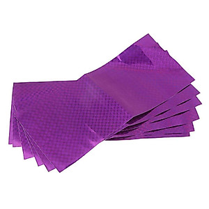 shamjina 6pcs Holographic Fishing Scale Tape Scales DIY 22.5x10cm, Purple