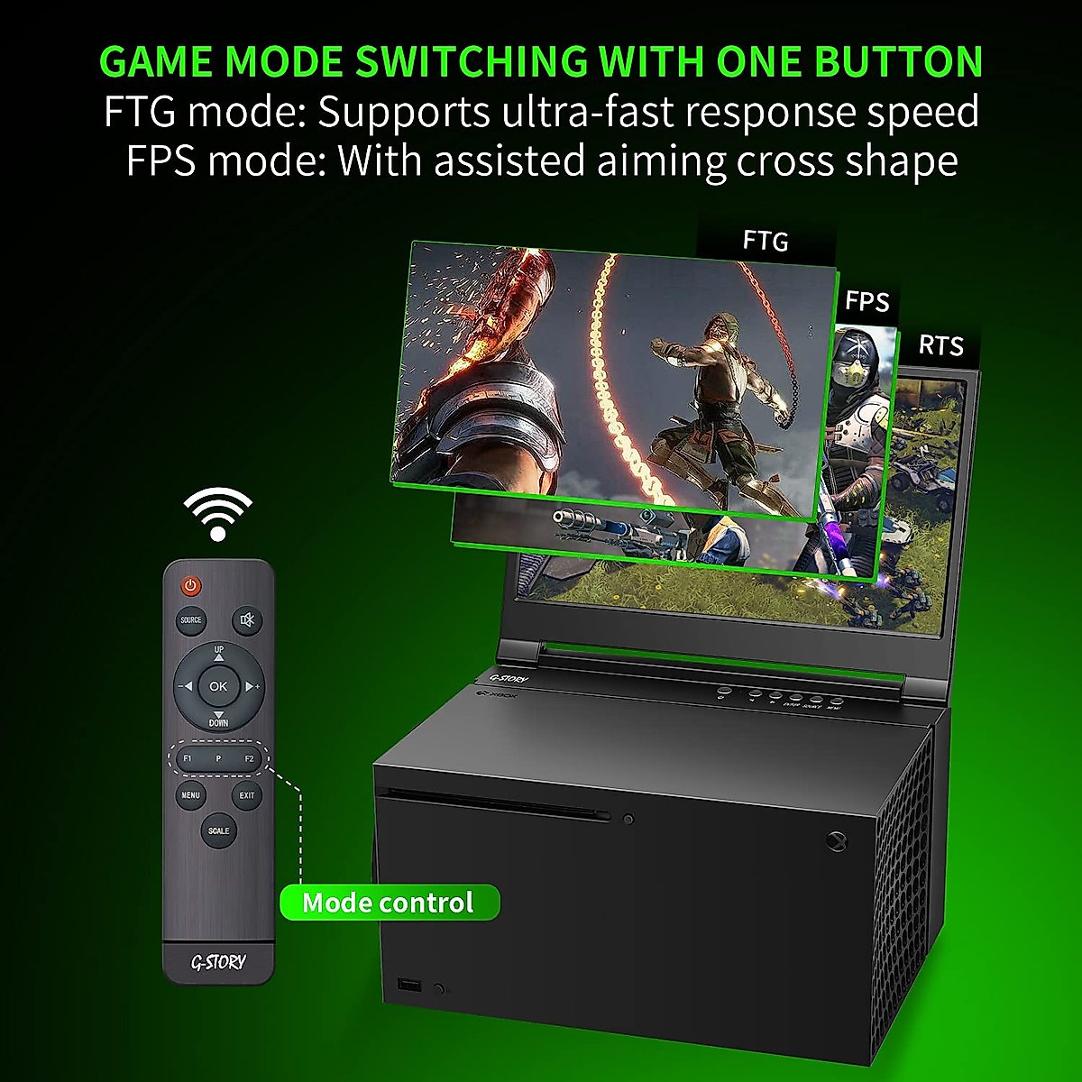 G-STORY 12.5‘’ Portable Monitor for Xbox Series X, UHD 4K Portable Gaming Monitor IPS Screen for Xbox Series X（not Included） with Two HDMI, HDR, Freesync, Game Mode, Travel Monitor for Xbox Series X