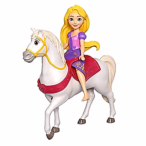 Disney Princess Rapunzel Small Doll and Maximus Horse with Saddle, from Disney Movie Tangled