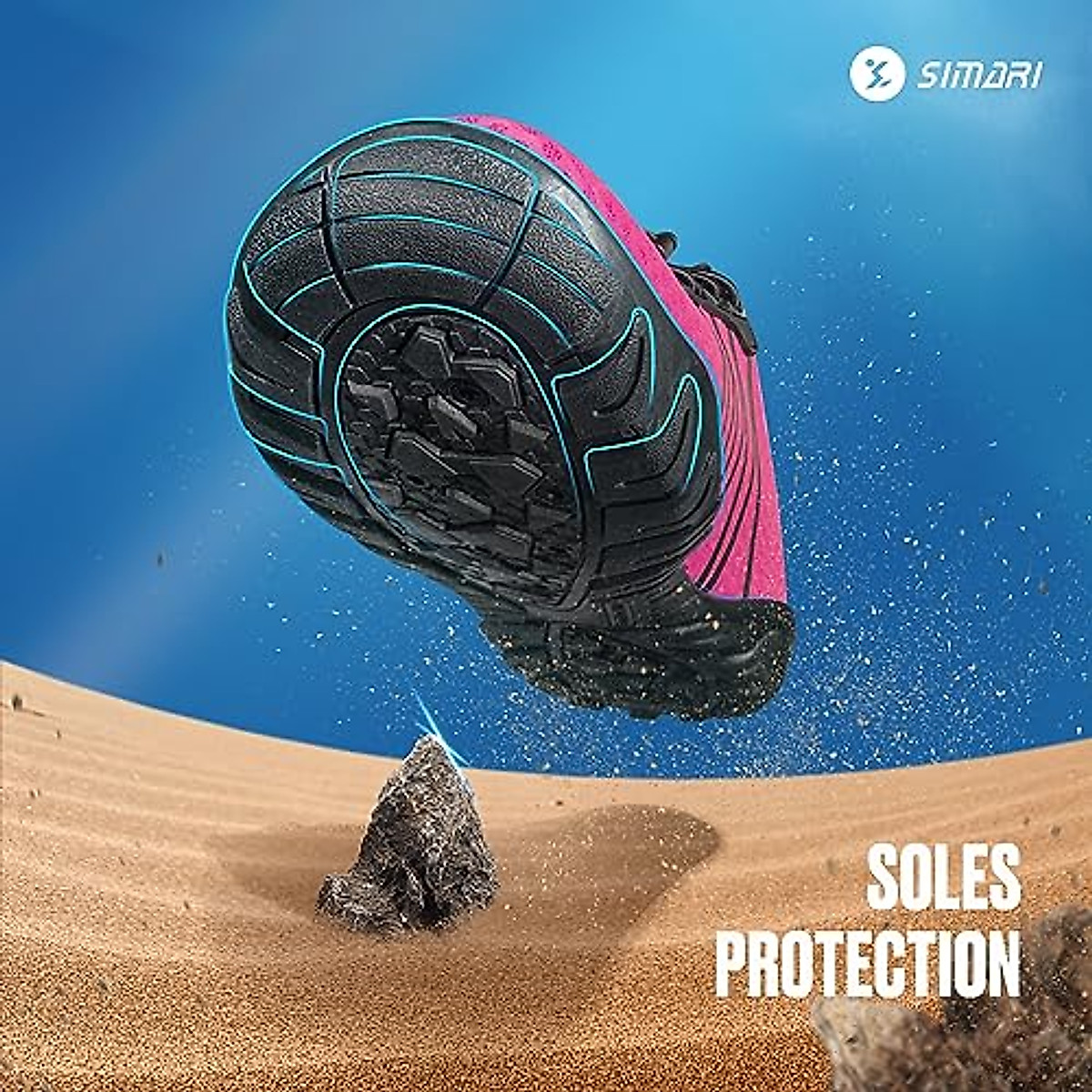 SIMARI Mens Womens Water Shoes Sports Quick Dry Barefoot Diving Swim Surf Aqua Walking Beach Yoga 212 Rose