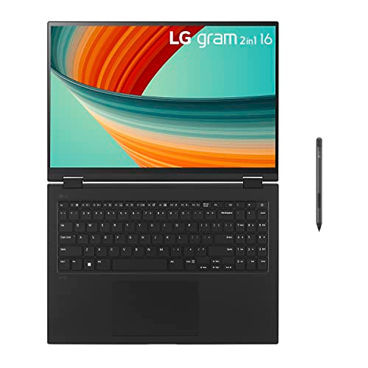 LG gram 16” 2in1 Lightweight Laptop, Intel 13th Gen Core i7 Evo Platform, Windows 11 Home, 16GB RAM, 512GB SSD, Black