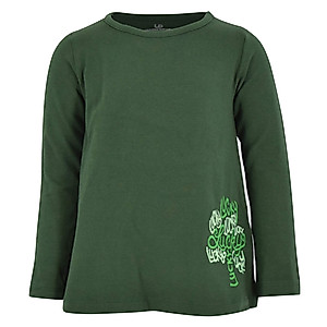Unique Baby Girls Lucky Clover Embroidery 2 Piece St Patricks Day Outfit (4t)