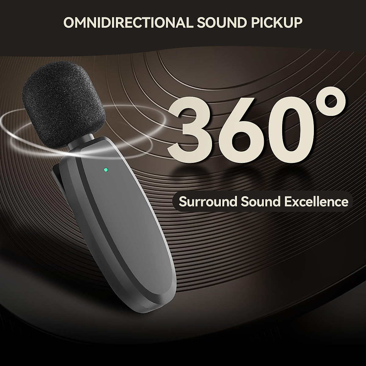 IMAXTOP 393FT Wireless Lavalier Microphone,Professional Microphones for iPhone Android Camera,2.4G Lapel Mic with Noise Reduction-3 in 1 Cordless Microphone for TikTok,YouTube,Live Streaming