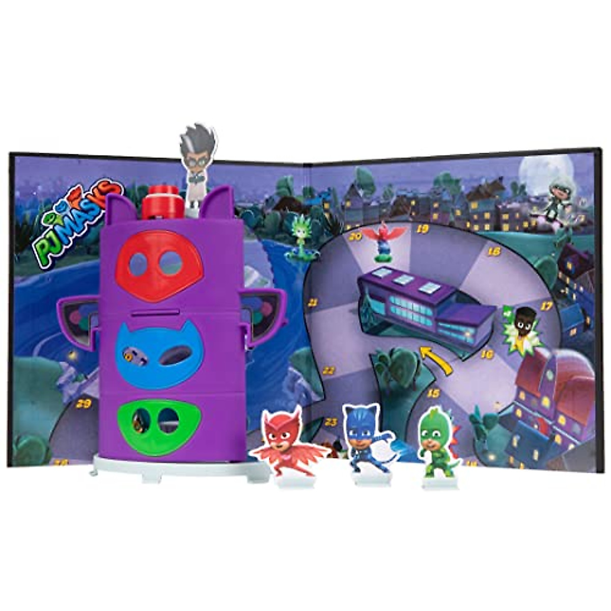 PJ Masks Hasbro Gaming HQ Rescue Kids Board Game, Preschool Games, Race to Stop Romeo, Includes 3D Plastic Tower, Kids Games Ages 4 and Up