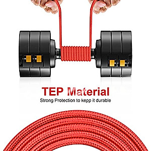 Tobysome Replacement A10 A40 A30 Cable for Connect Astro A10 Astro A40 Gaming Headset to Playstation 4 PS4 Controllers, Smartphone,MixAmp,PCs and Macs with 3.5mm Aux Jack(2M,Red with Mute Function)